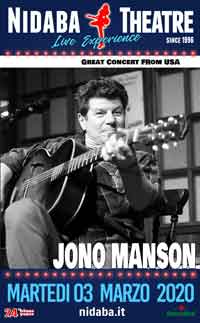 ANNULLATO - canceled -JONO MANSON - Nidaba Theatre